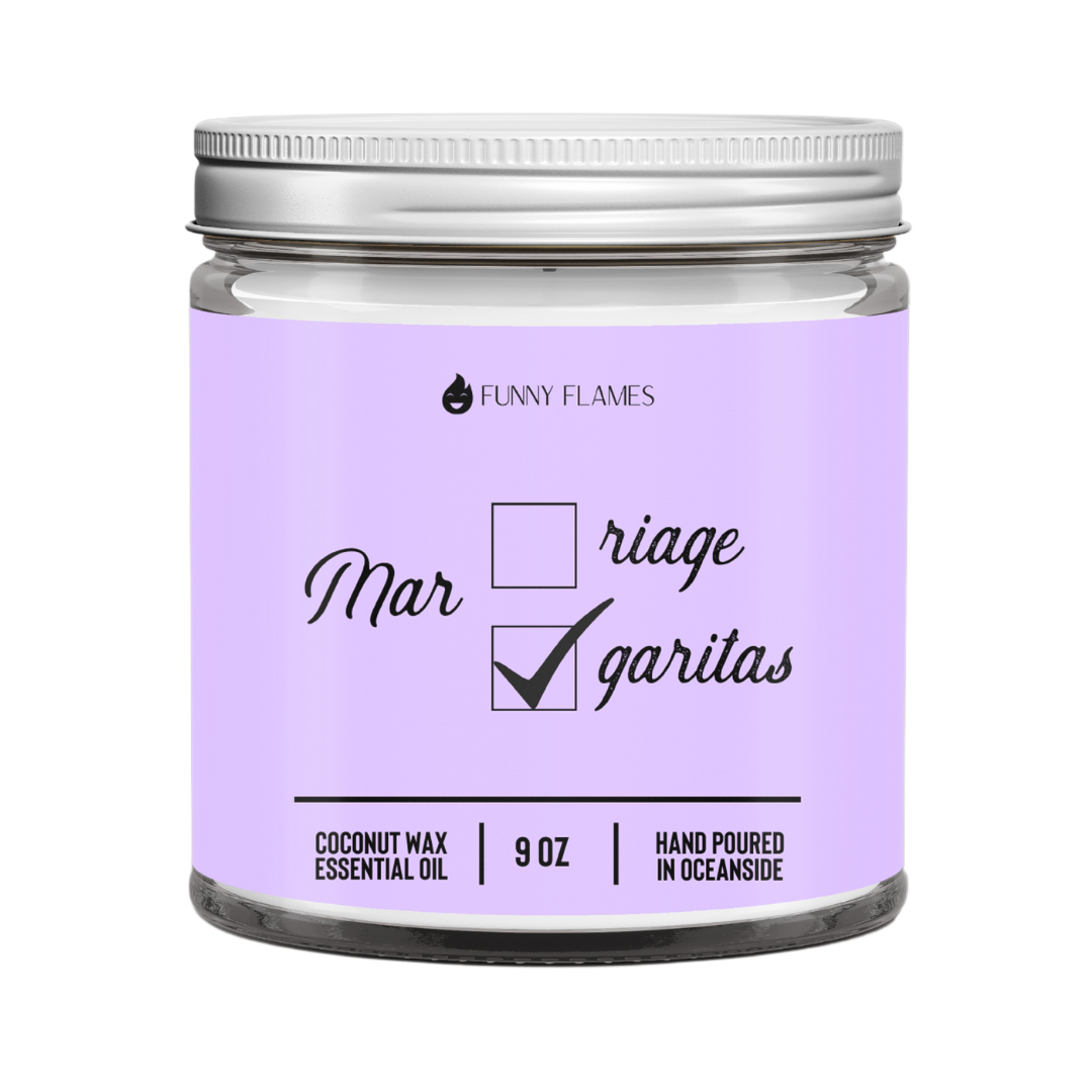 Marriage? Margaritas? Funny Flames Candle | Funny Flames Candle Co